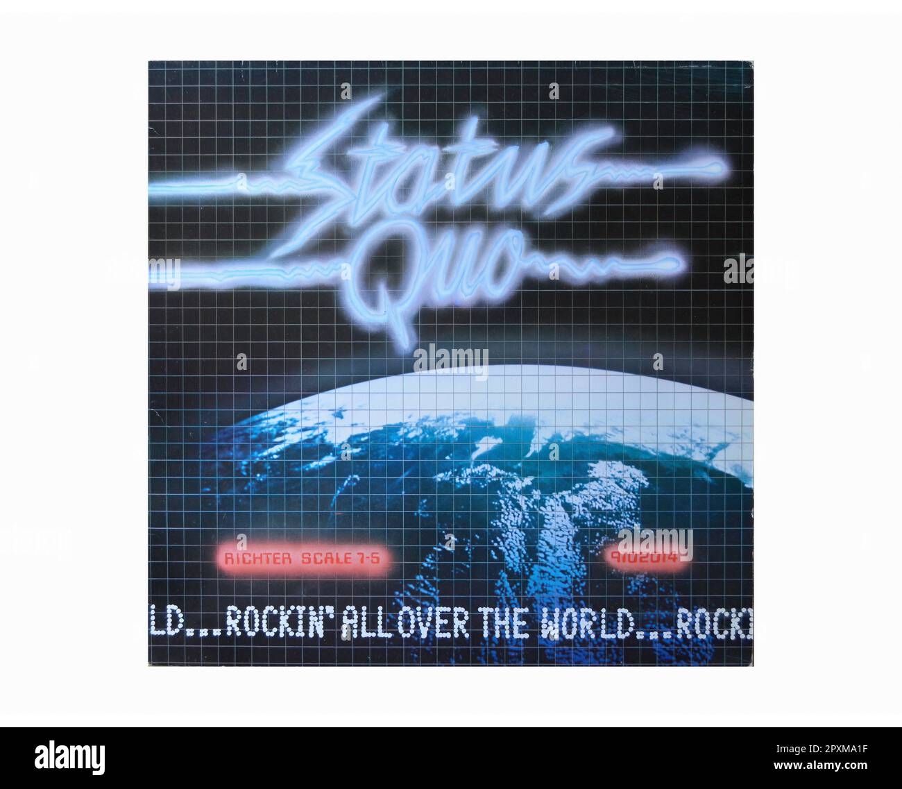 Status Quo - Rockin` All Over The World - Vintage L.P Music Vinyl Record Stock Photo - Alamy
